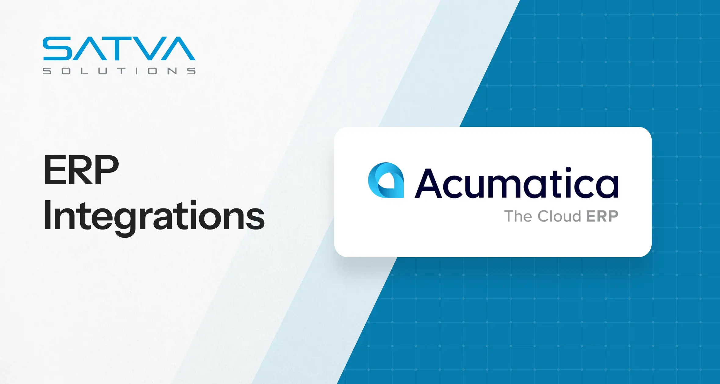 Custom Acumatica API Integration Service | ERP Integration | Satva Solutions